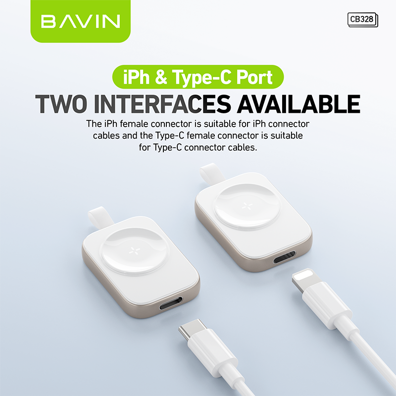 BAVIN CB328 Mini Portable Magnetic Wireless Charger for Smart Watch ...