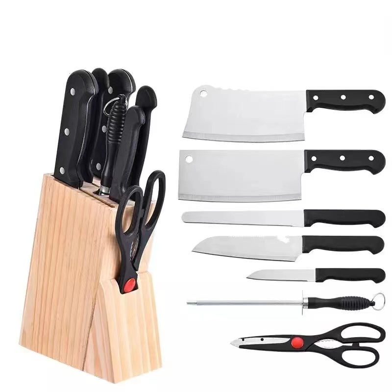 Ulife 7Pcs Kitchen Knife Set with Stand (Plastic Stand) | Shopee ...