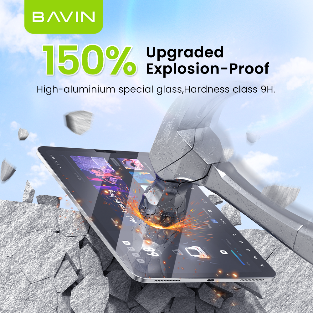 BAVIN Q17 One-Click Tempered Glass Protector for Pad Mini 6 / Air 1/2 ...