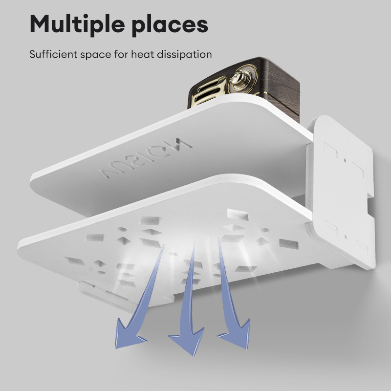 Deli Router Shelf Wall WIFI DVD Storage Rack VS961-WH VS960-WH | Shopee ...