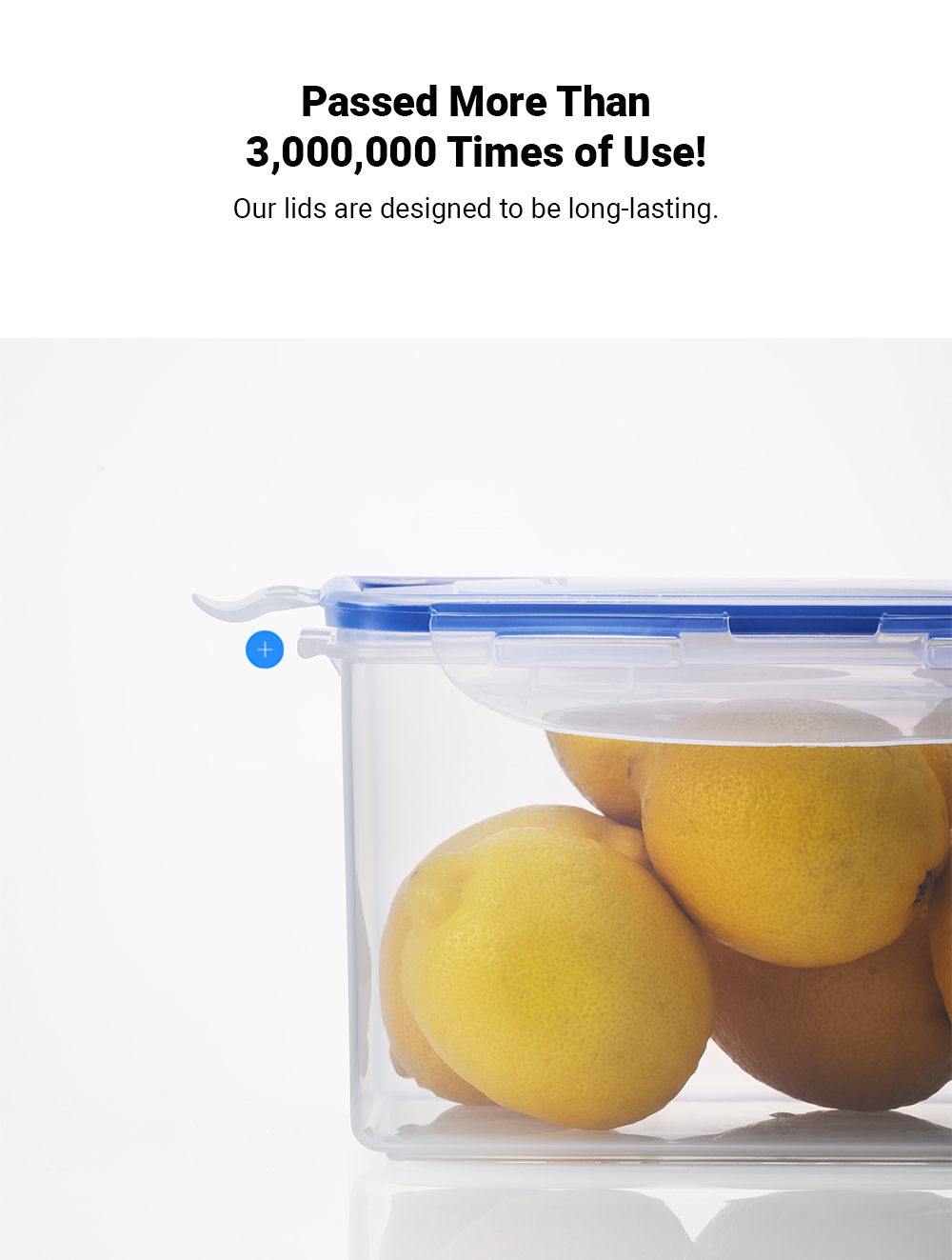 LocknLock Eco-Friendly Classic Airtight Rectangular Food Container er 850ml HPL815M | Lunch Box ...