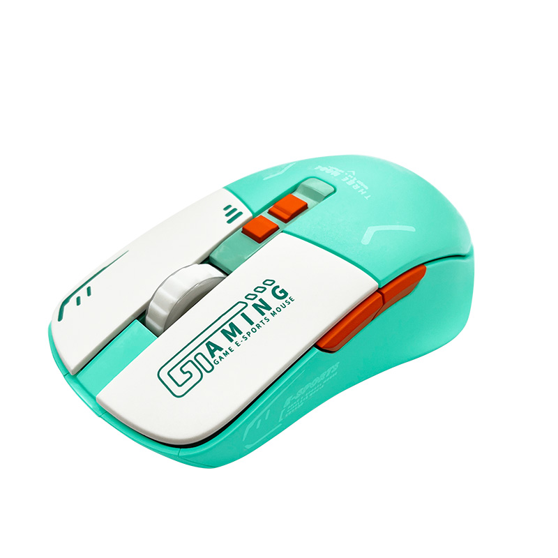 Zeus Meka Style 2.4G Wireless Mouse Rechargeable Mechanical Like Office ...
