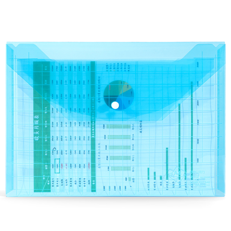 Deli Folder Plastic Folder 237*330mm File Organizer Storage Bag 5501B ...