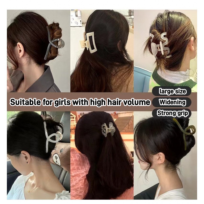 111Pcs Korean Style Plush Hair Claw Clips Side Clips Rubber Band Hair ...