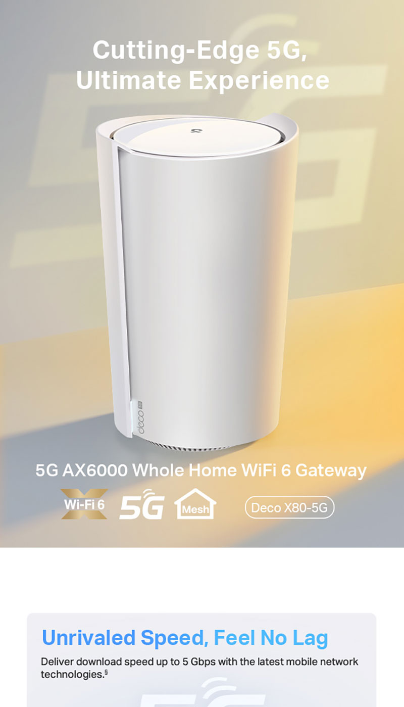 TP-Link | Deco X80-5G | Dual-Band | AX6000 | Whole Home | Mesh | Wi-Fi ...