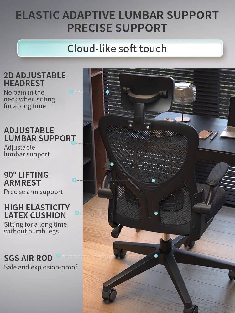 Office Chair Ergonomics Chair ventilation Mesh Computer Office Chair ...