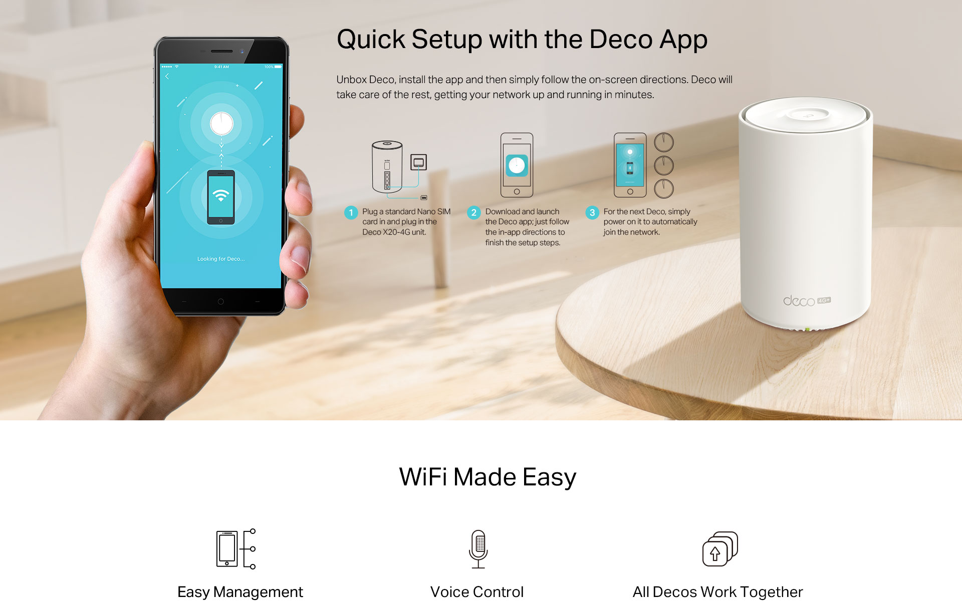 TP-Link | Deco X20-4G | AX1800 | Whole Home Mesh | 4G+ | Speed | Wi-Fi ...