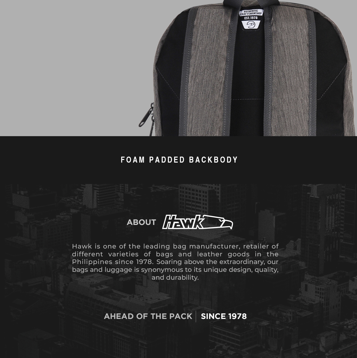 Hawk 5912 Lifestyle Backpack with VIRUPRO Anti-Microbial Protection ...