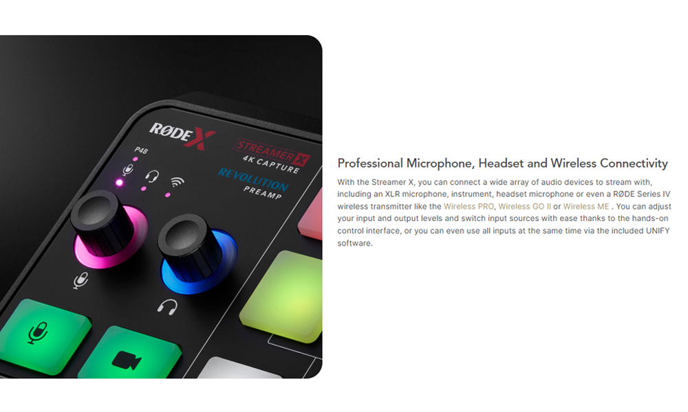 RODE Streamer X Audio Interface / Video Capture Card with HDMI 4K 60Hz ...