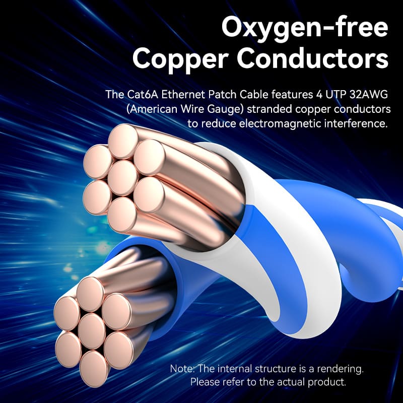 Vention Cat6A UTP 10Gbps High-Speed Ethernet Patch Cable with Right ...