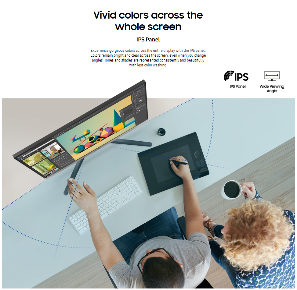 Samsung 27" 100Hz Full HD IPS Essential S3 Monitor LS27C330GAEXXP for ...