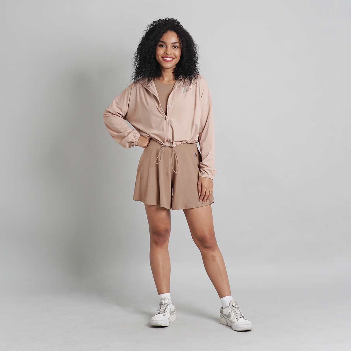 Lotus Activewear SPF 50+ UV Protection Pearl Cropped Parachute Jacket ...