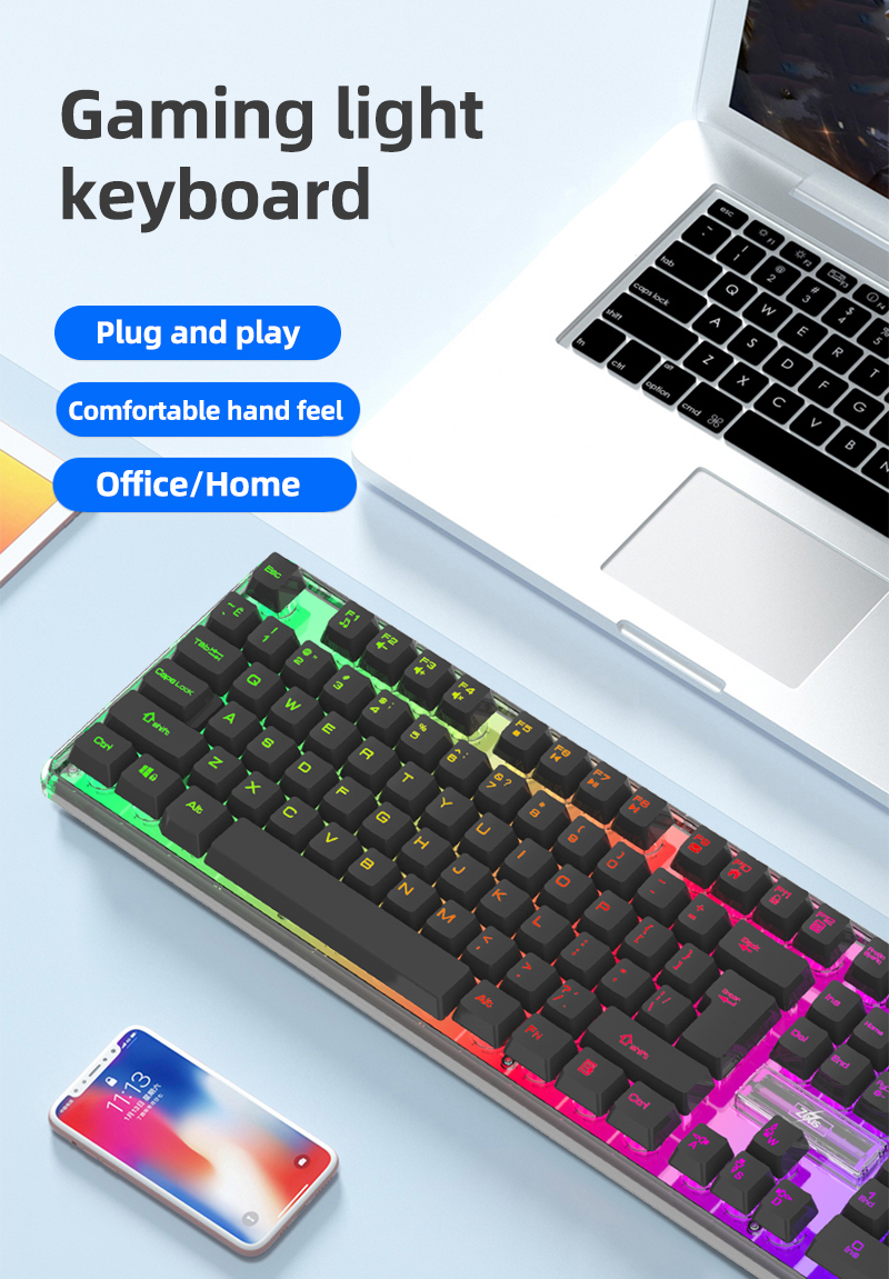 Zeus K988 ( Darth-Vader ) Real RGB Mechanical Feel Gaming Keyboard ...