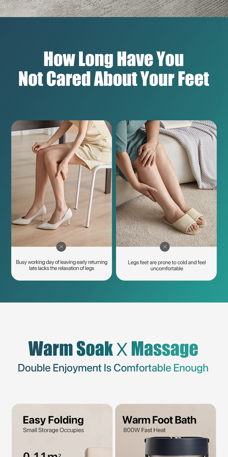 Philips Folding Foot Massager Automatic Foot Spa Intelligent Remote ...