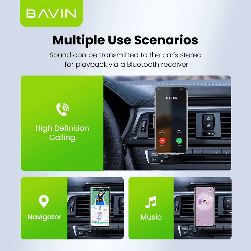 BAVIN 09 Bluetooth Receiver 5.3v Dongle Adapter 20m For Audio Devices ...