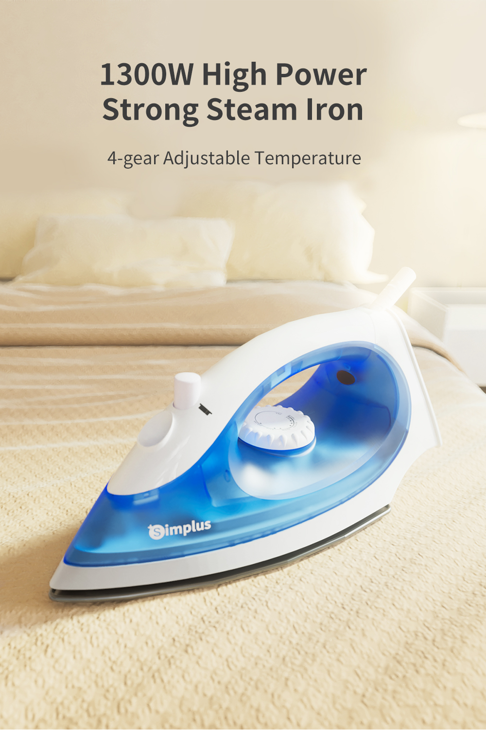 Simplus 2 in 1 Dry Iron 1300W Steam Iron For Clothes | Shopee Philippines