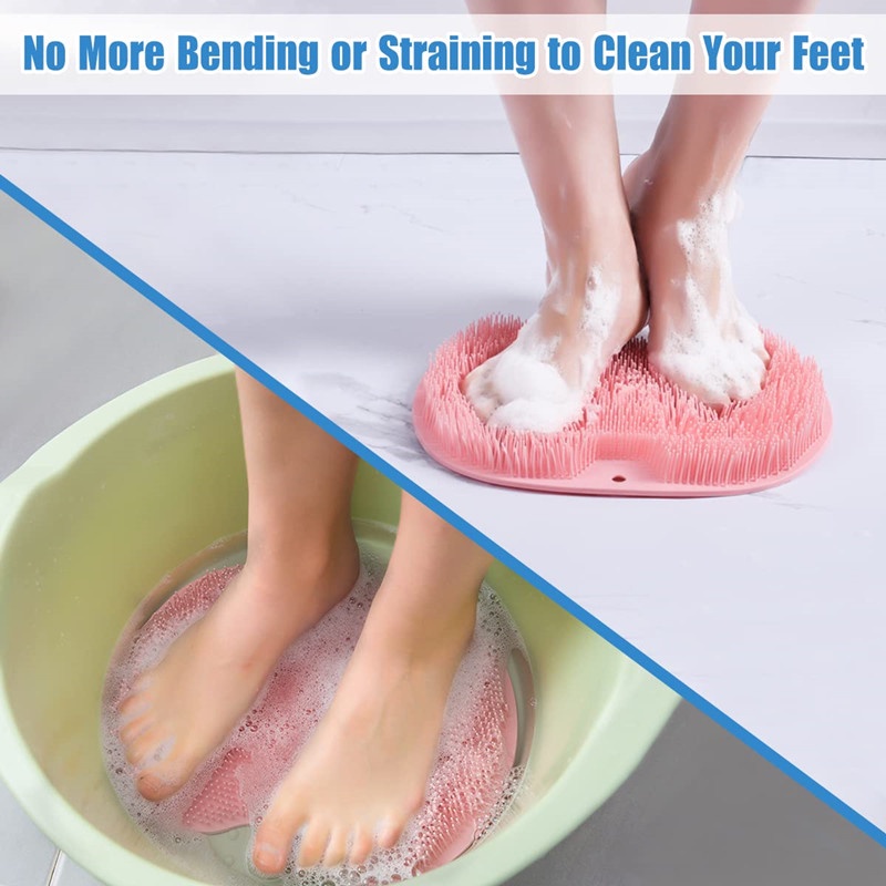 Non-Slip Foot Brush Pads Massager Cleaner Foot Scrubber Pad Mat ...