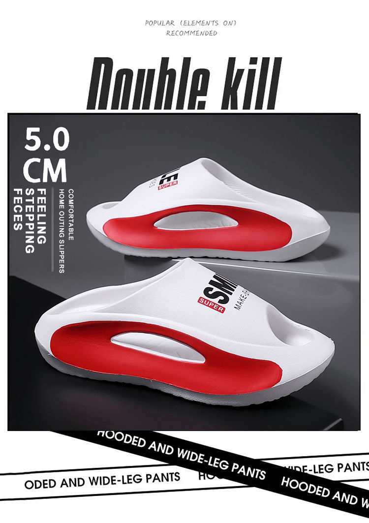 Men's fashion sports sandal Anti-slip and anti-friction thick sockliner ...