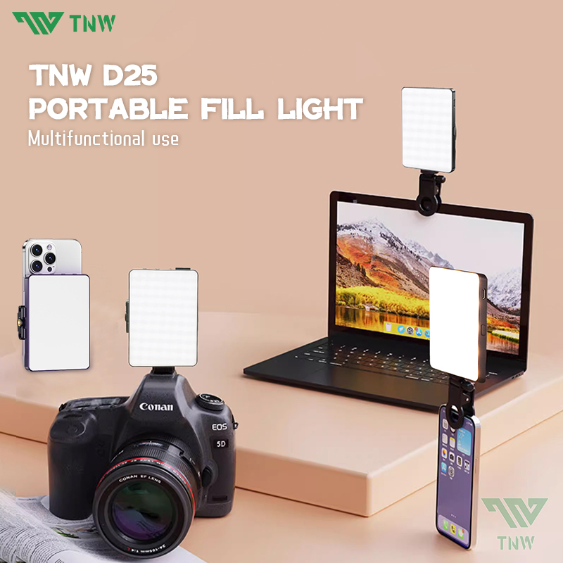 TNW D25 LED Video Light Camera Light with 1/4 Hot Shoe Mount Threaded ...