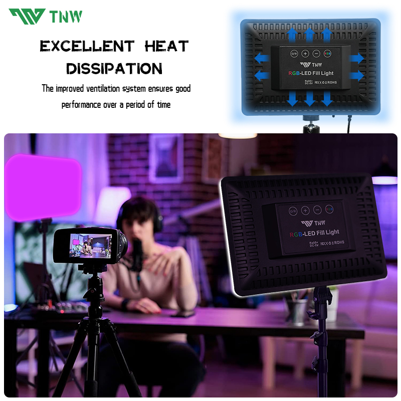 TNW 11inch RGB Panel Light Photo Studio Video Photography Led Panel Kit ...
