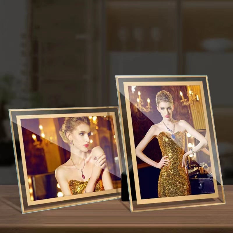 Glass Picture Frame Transparent Photo Frame Multi-purpose File ...