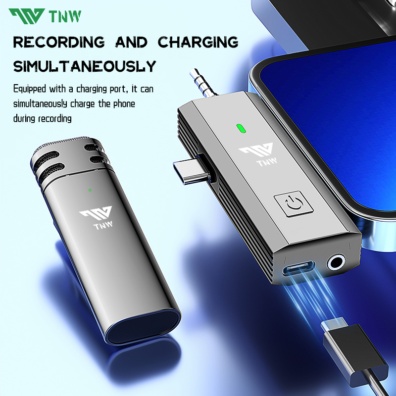 TNW Y12 Wireless Lavalier Microphone 3 in 1 with Noise Reduction ...