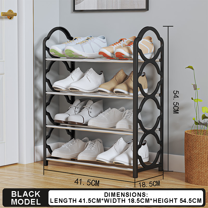 4 layer 5 Layer Simple Multi Shoe Rack Stainless Steel Easy Assemble ...
