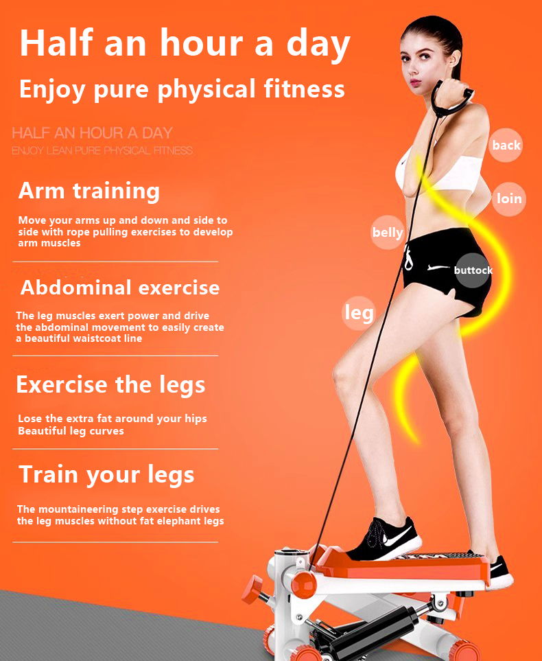 Rehabilitation training step machine Home lean leg treadle machine mini ...