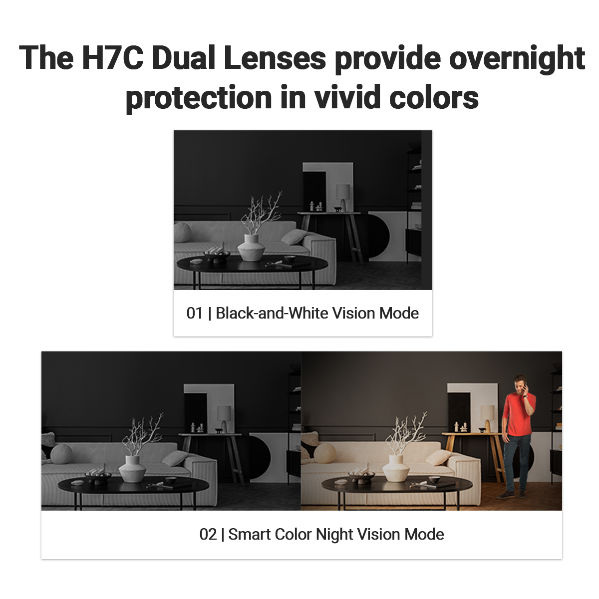 EZVIZ H7c DUAL 2K⁺ Dual Lens CCTV camera with mic and speaker Wifi ...