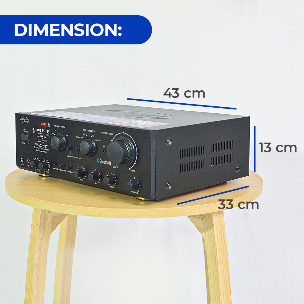 DB Audio by Astron AV5022BT Professional Stereo Amplifier - Best with ...