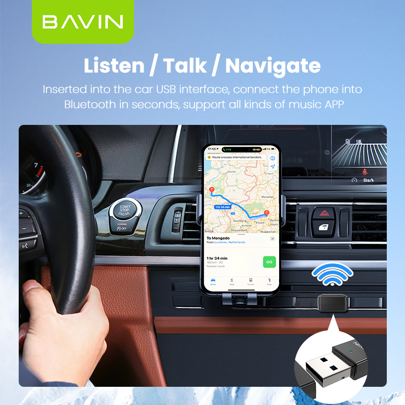BAVIN 10 HD Sound BT 5.3 Music Receiver Plug and Play w/ 20m Distance ...