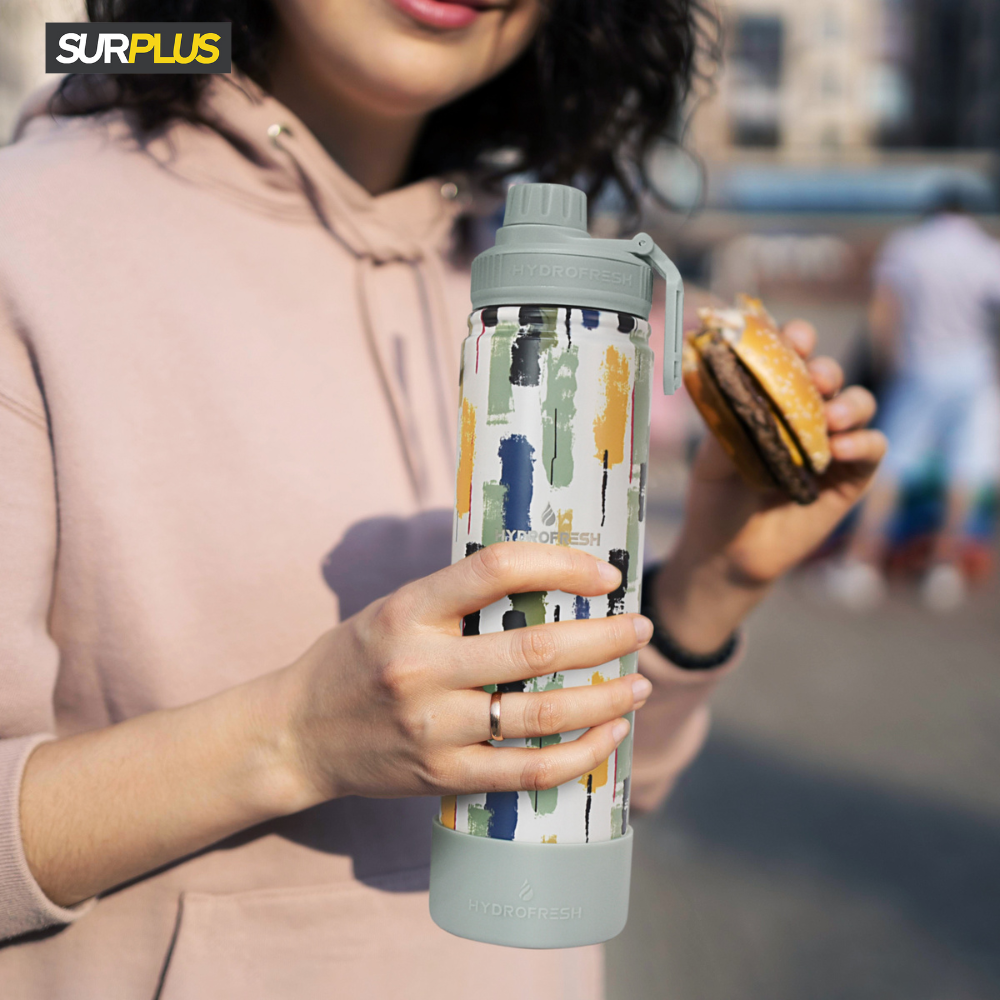 Surplus Hydrofresh Flask With Sporty Handle 650mL with Silicon Boot ...