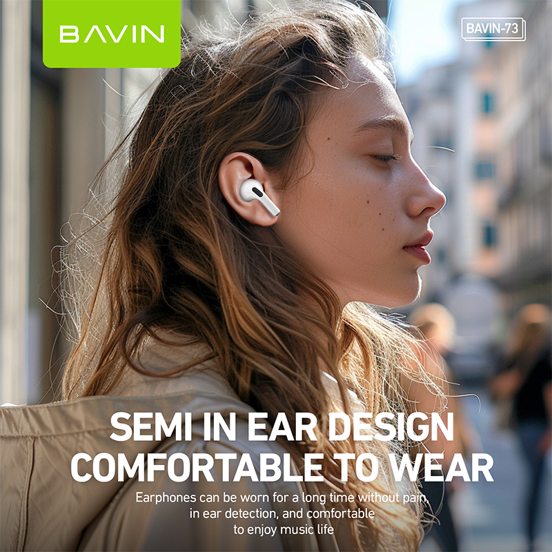 BAVIN BA73 ANC Multifunction In-Ear Wireless Earphone BT w/ Noise ...