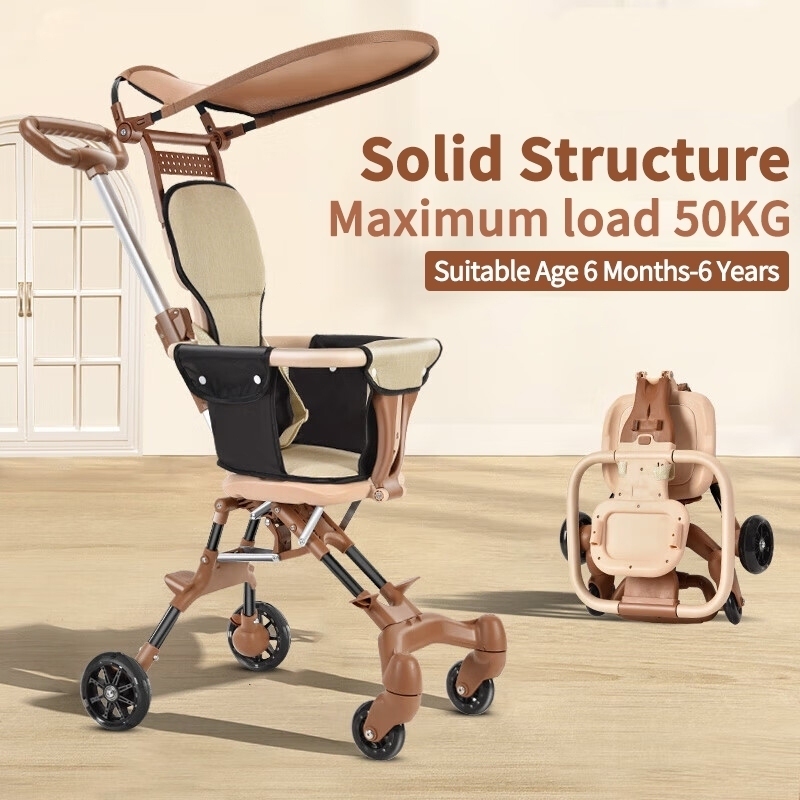 Foldable Stroller for Baby Stroller Soft Seat Hand Push for Toddler ...