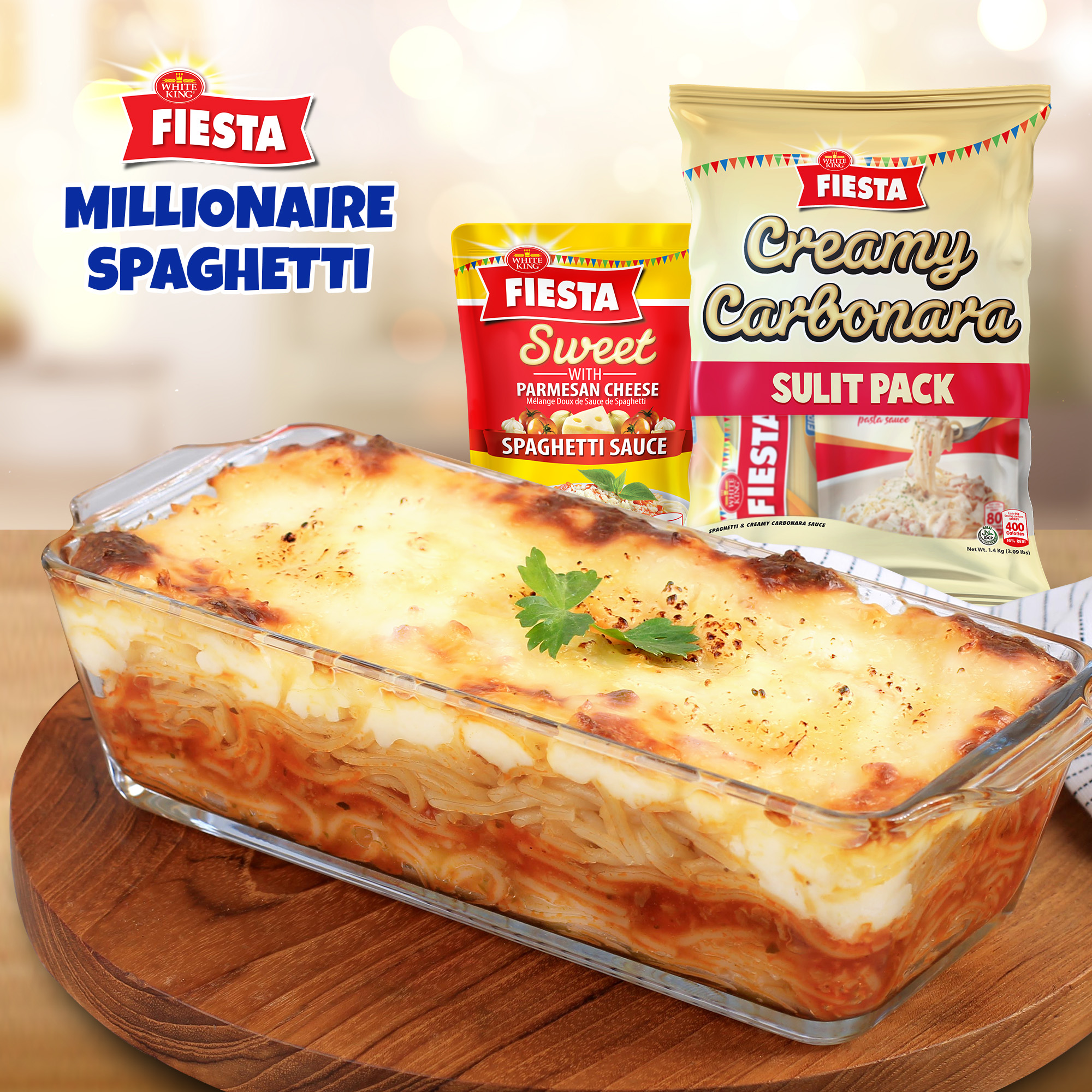 Fiesta Millionaire Spaghetti (Fiesta Carbonara 1.4kg + Fiesta Sweet ...