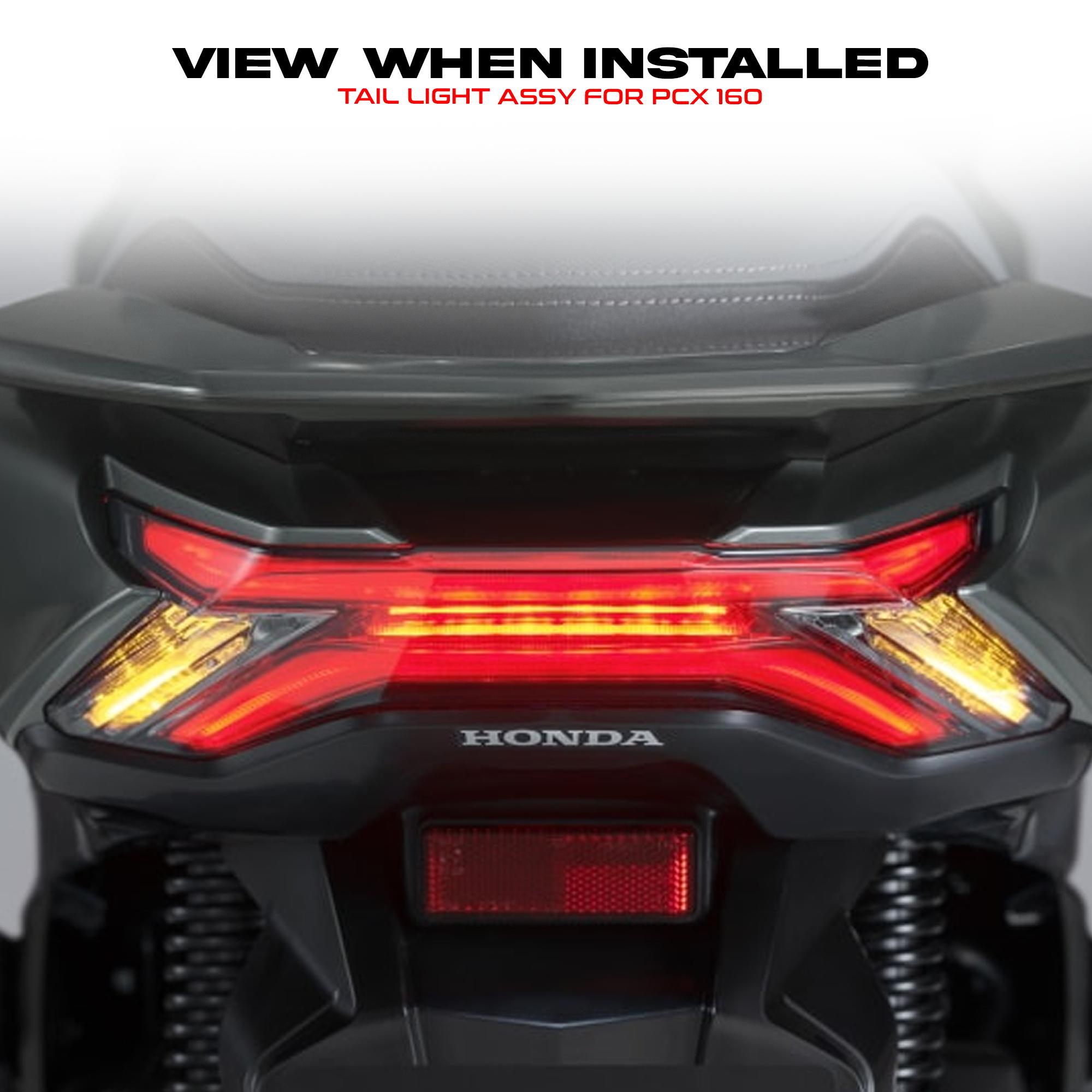 PHILED PCX 160 TAIL LIGHT ASSY REAR TAIL STOP LAMP CLEAR LENS BRAKE ...