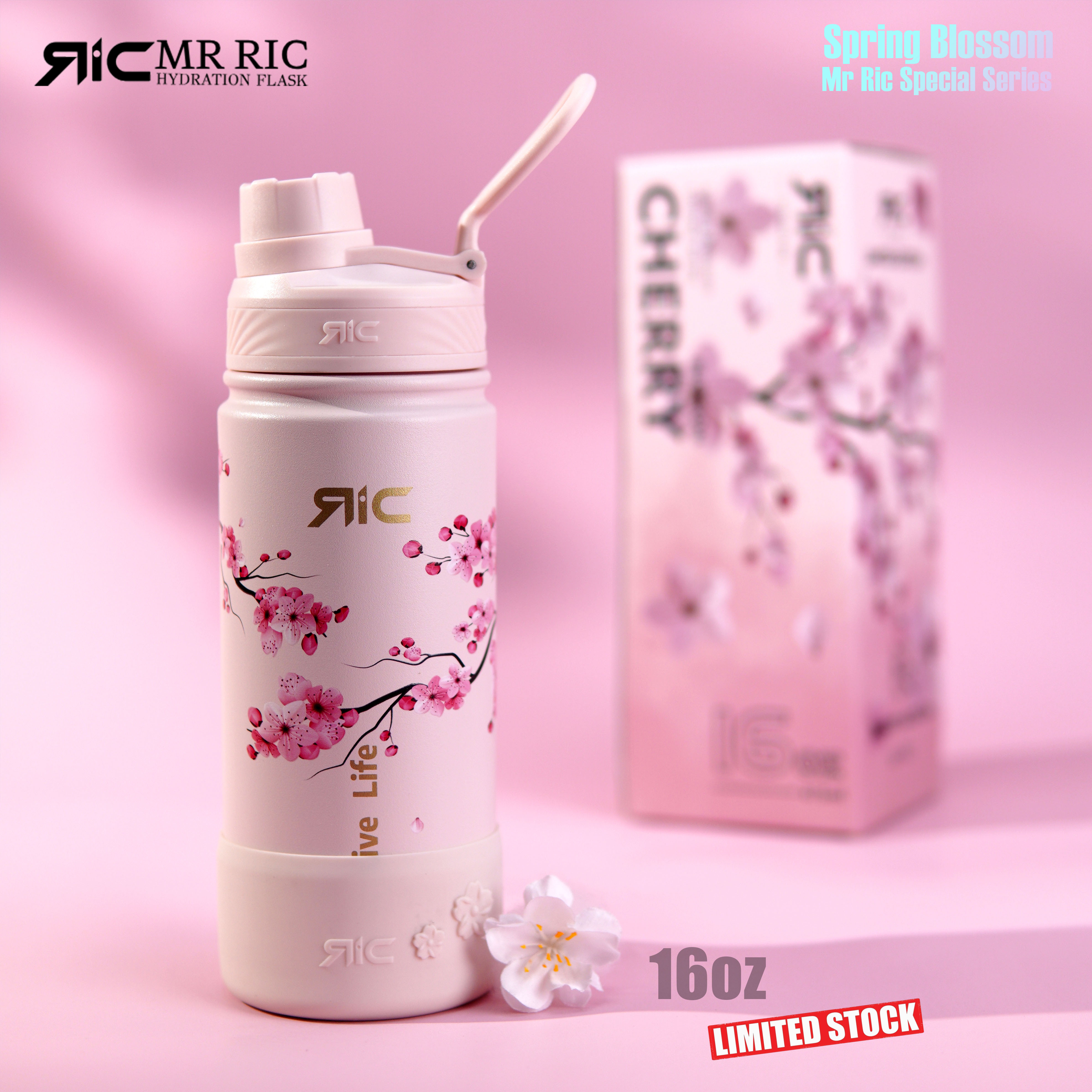 Mr Ric Sakura Spring Blossom Series Hydration Flask Vacuum Flask Spout ...