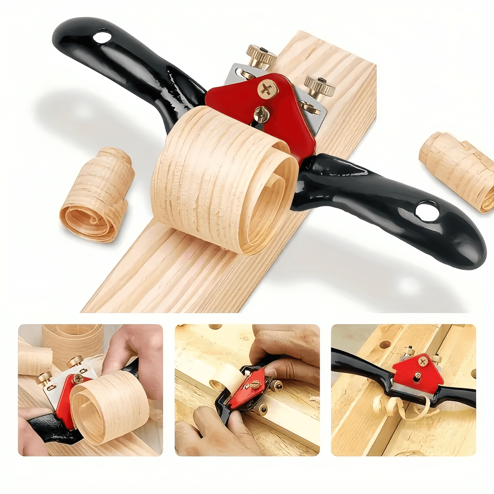 9/10" DIY Planer Adjustable Metal Blade Cutting Edge,Spoke Shave Wood Planers Woodworking Hand ...