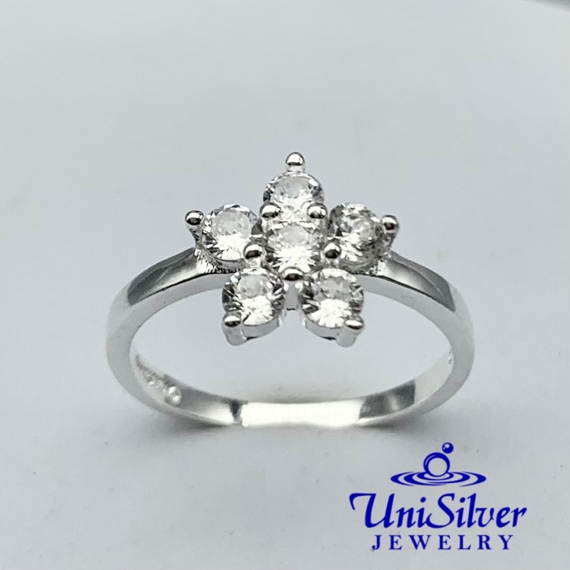 Unisilver 925 Sterling Rositas Ring (RS756-1001) | Shopee Philippines