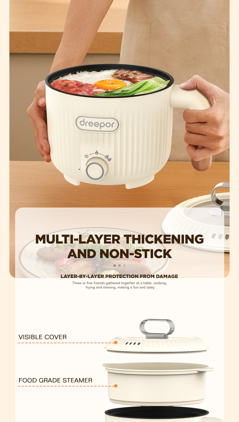 Dreepor Multifunctional Electric Cooker Rice Cooker Small Mini Rice ...