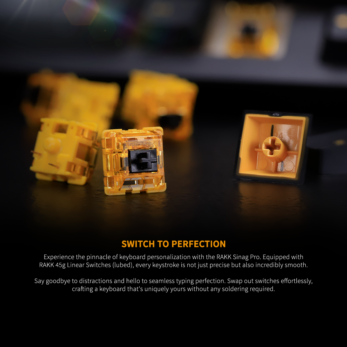 RAKK SINAG PRO Trimode Gasket Mount 1.4" TFT Screen 96 Keys Mechanical ...