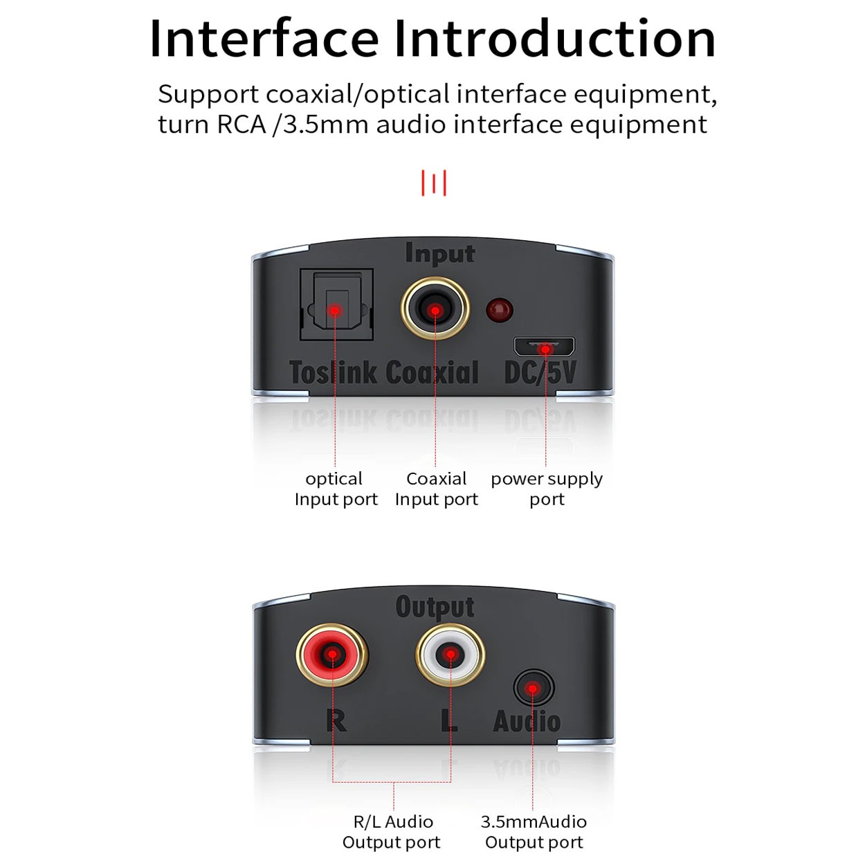 Optical/Spdif to RCA audio converter for Sharp/Sony/Samsung TV connect ...