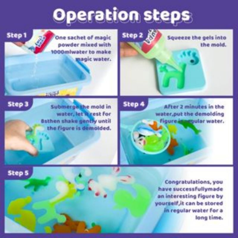 Magic Water Toy DIY Toy Children Handmade Craft Magical Water Funny ...