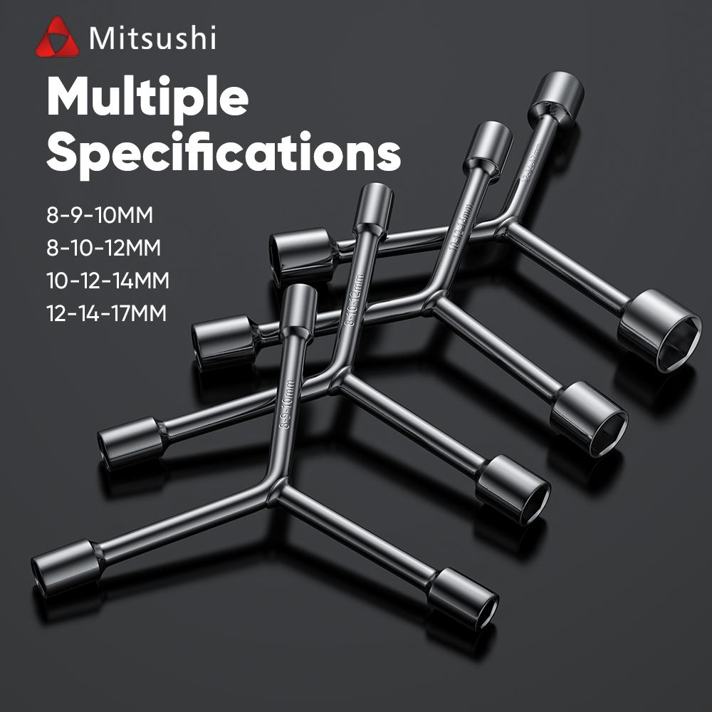 Mitsushi Y-Triangle Socket Wrenches Motorcycle Repair 8-9-10-12-14-17mm ...