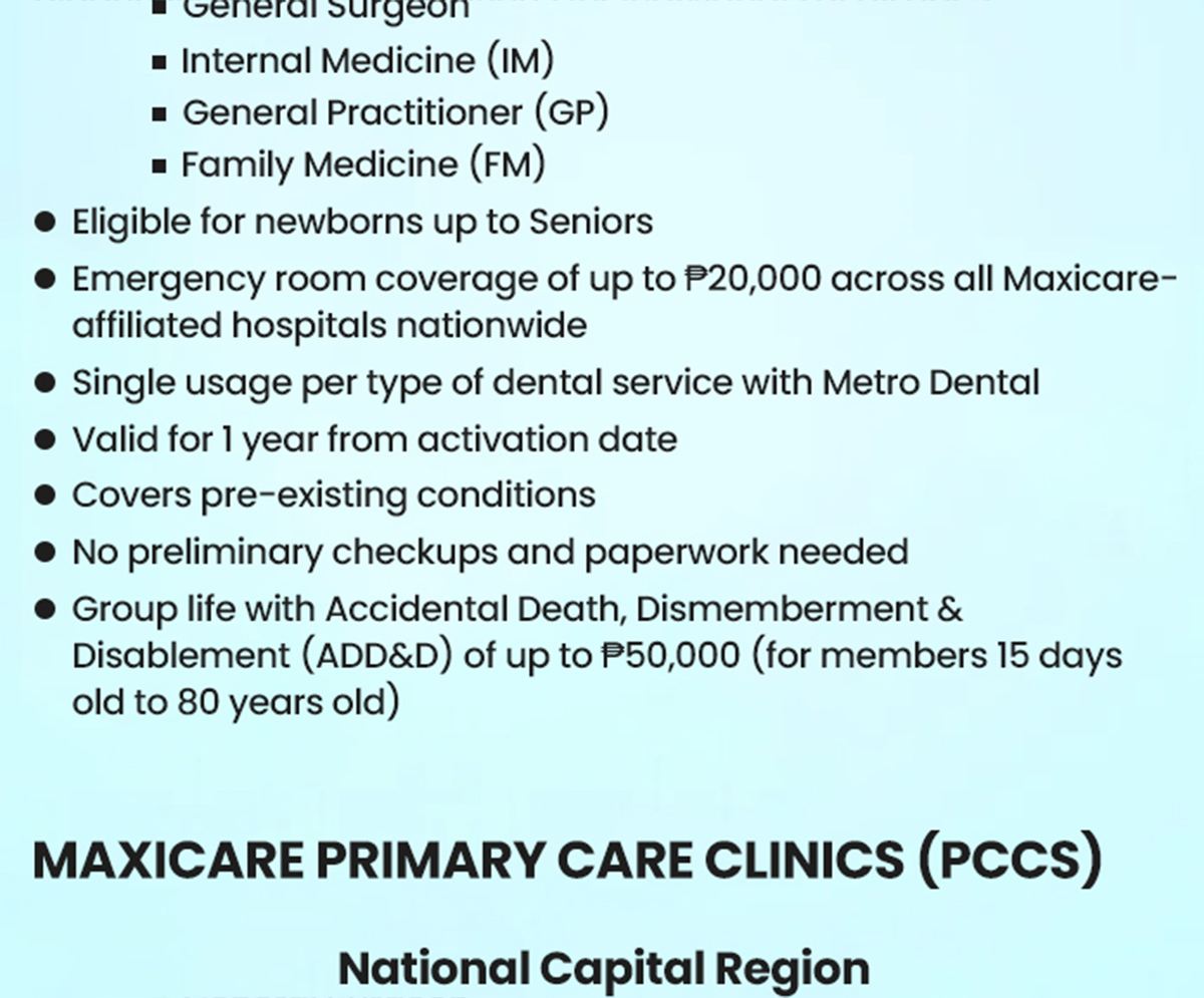 Maxicare PRIMA Gold Outpatient Prepaid Health Card HMO | Shopee Philippines