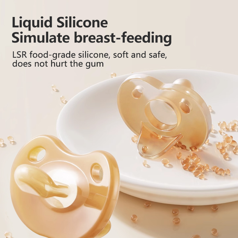 Einmilk Baby Pacifier Super Soft Silicone Newborn Pacifier Anti-colic ...