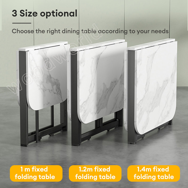 Folding table dining table Outdoor long table white Computer table ...