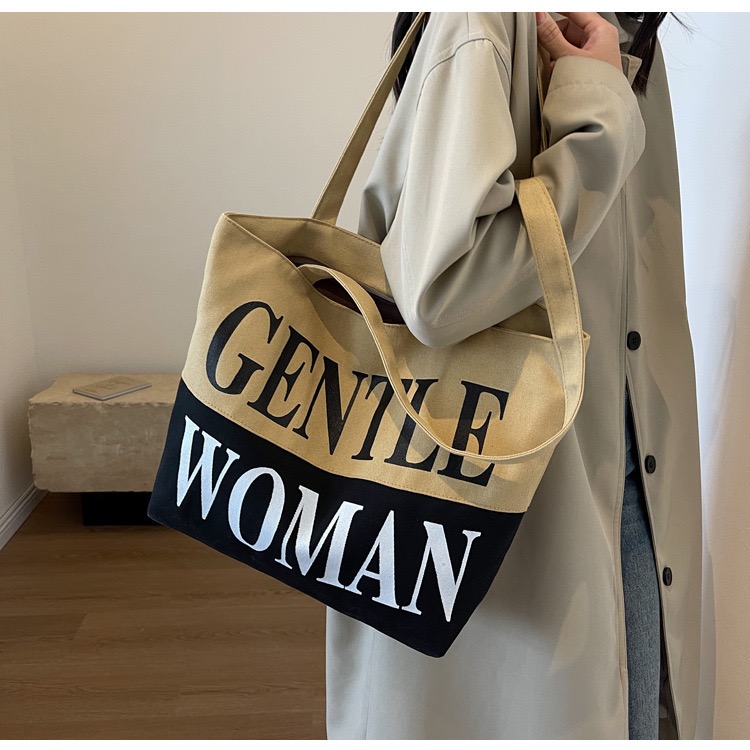 New Gentle Woman Thai Trend Canvas Tote Bag Students College University ...