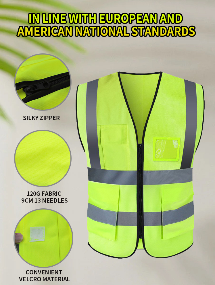 Adult High Visibility Reflective Safety Vest Warning Reflectorized Vest ...