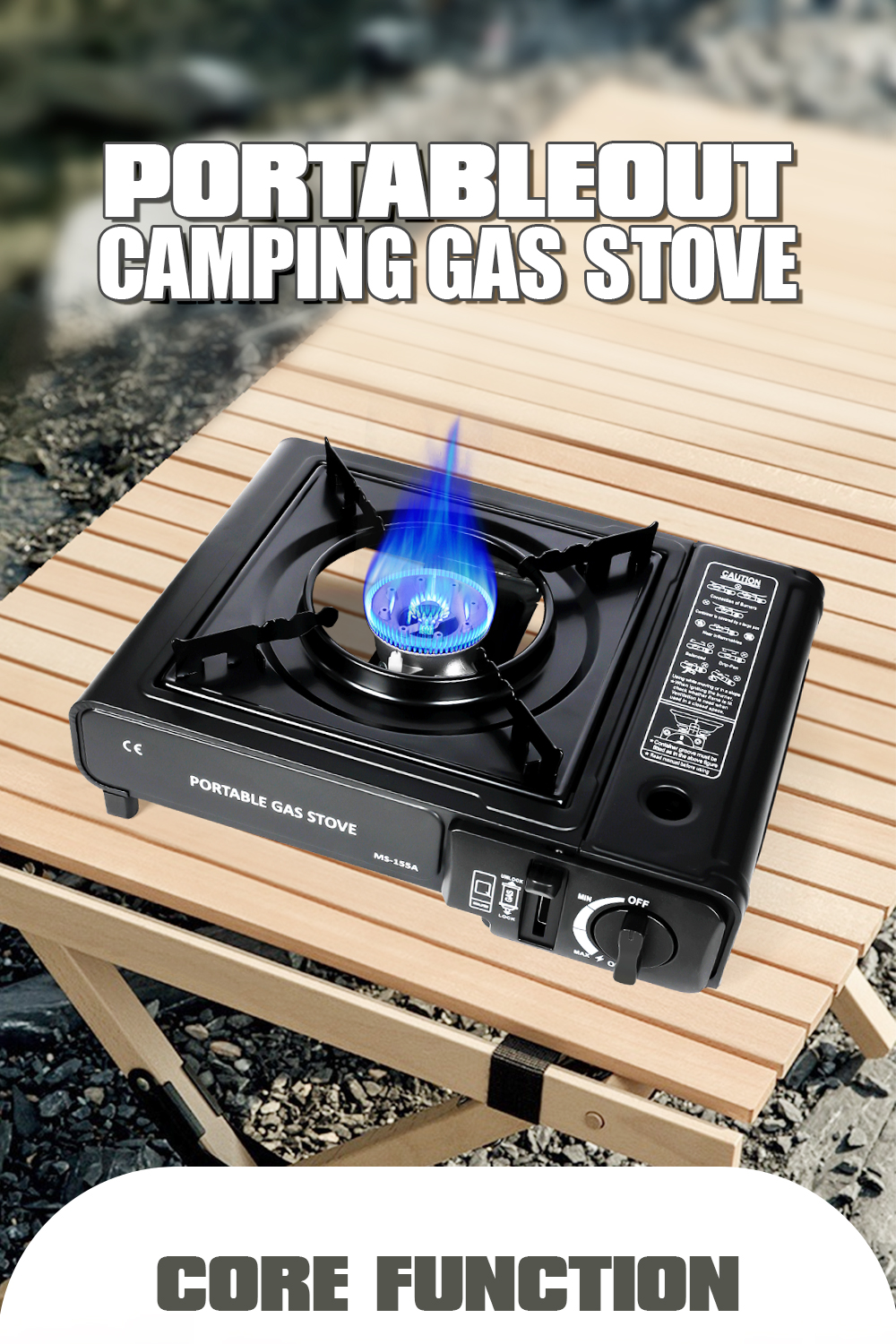 Portable Butane Gas Stove Mini Camping Outdoor Picnic Barbecue Safe ...